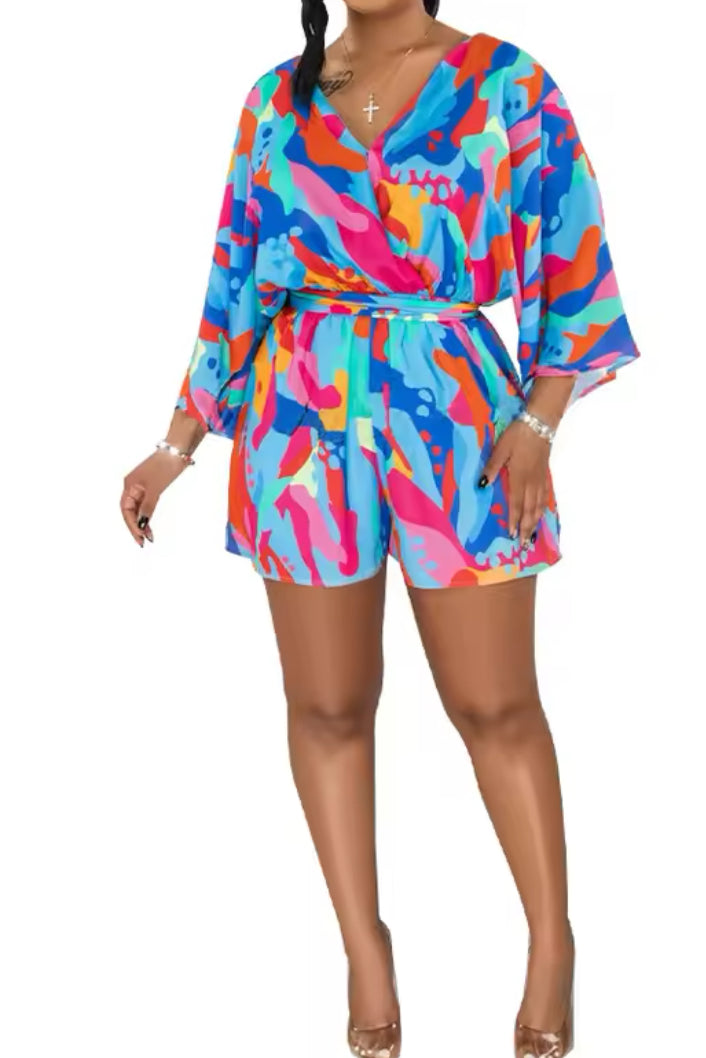 Multi-Colorful Romper – Glam Essentials